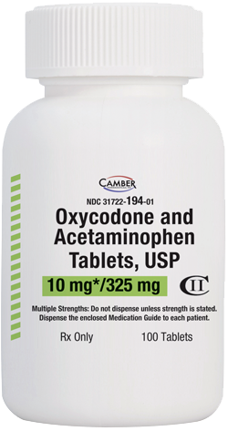 Oxycodone and Acetaminophen – Camber Pharmaceuticals