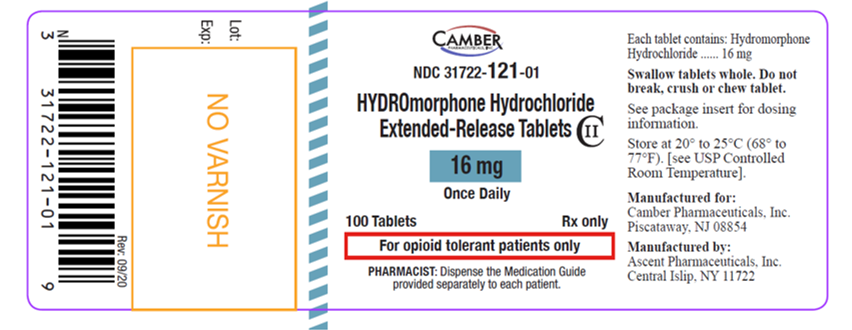 Hydromorphone ER – Camber Pharmaceuticals