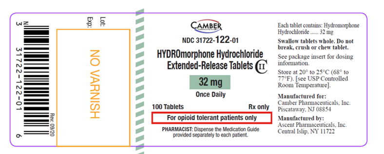 Hydromorphone ER – Camber Pharmaceuticals