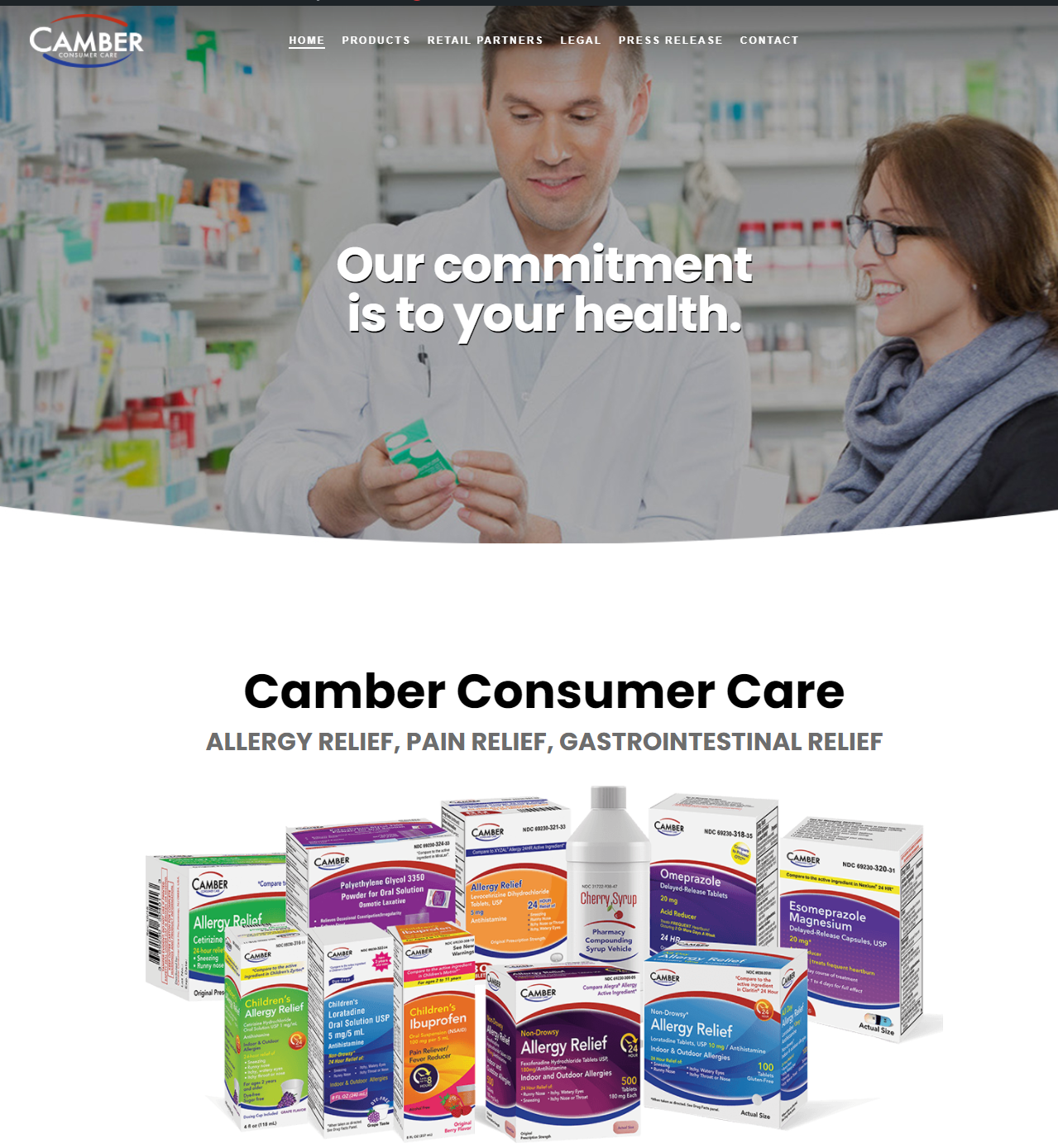 Camber Consumer Care Launches a New Website – Camber Pharmaceuticals